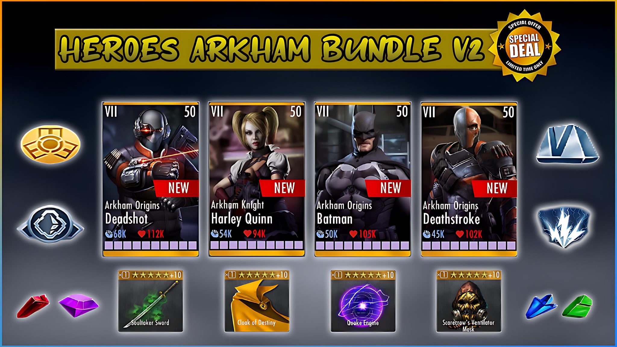 Heroes Arkham Bundle V2 – CrazyHeroShop